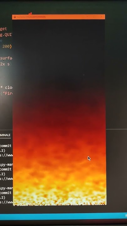 Fire effect with pygame and taichi! #pygame #python #shorts - YouTube