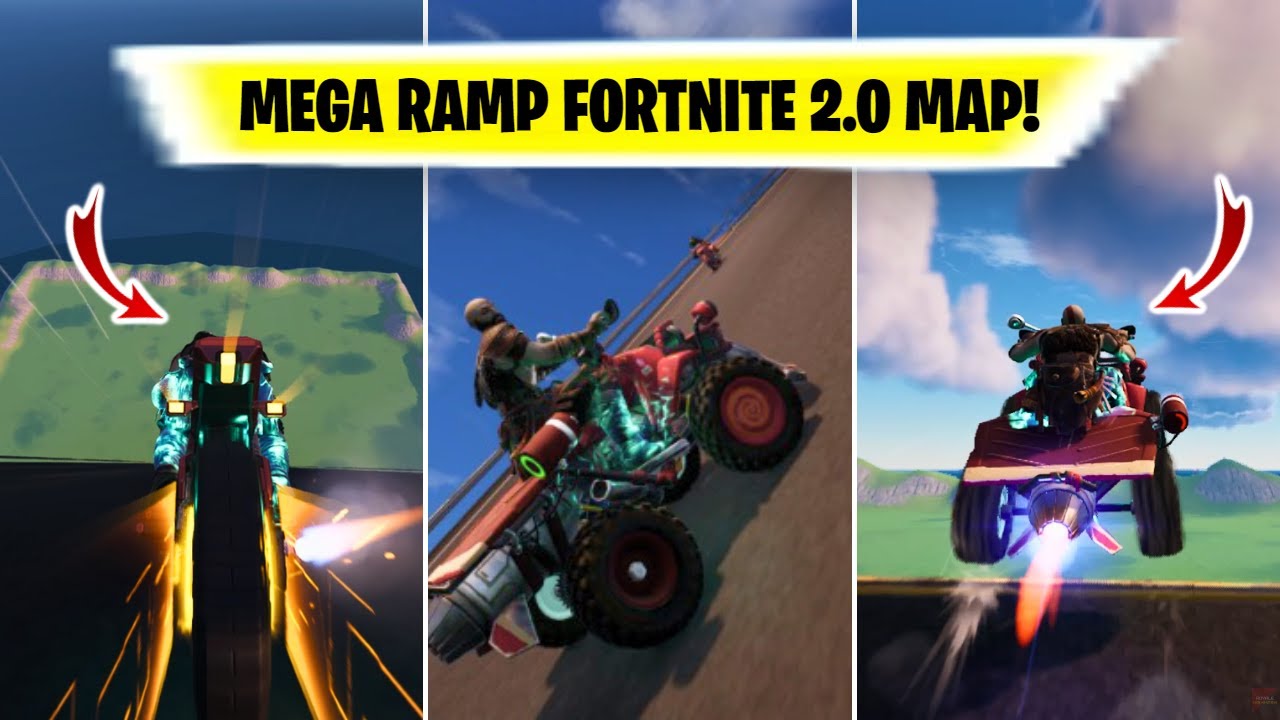Fortnite MEGA RAMP (Not Clickbait) | Best Mega Ramp Map Created in ...