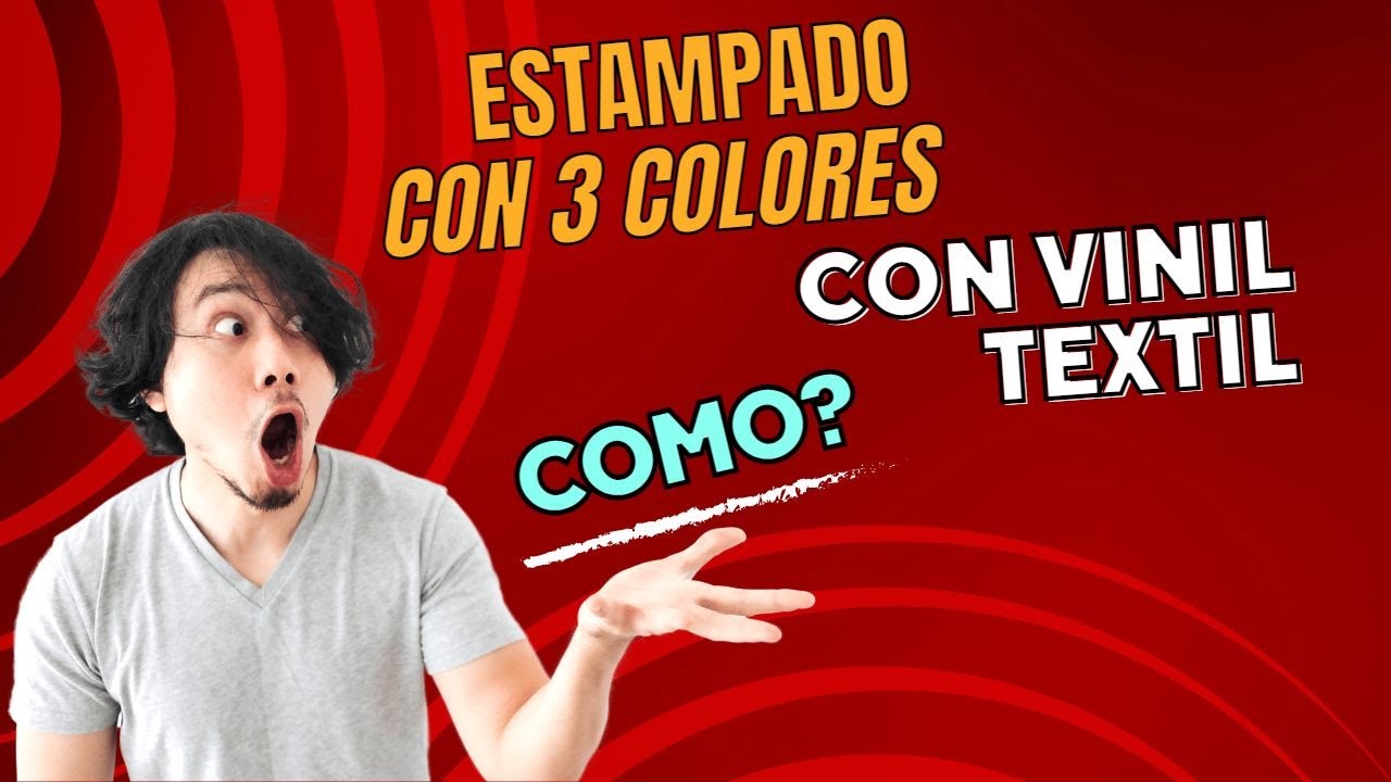 Estampado con Vinil textil de 3 colores - YouTube