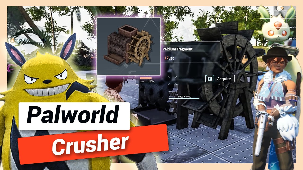 How to use Crusher in Palworld - YouTube