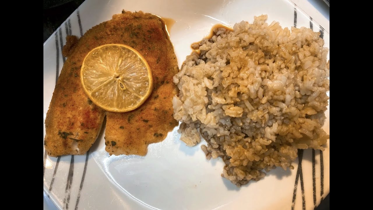 Tilapia fish and brown rice in just 45 minutes! - YouTube