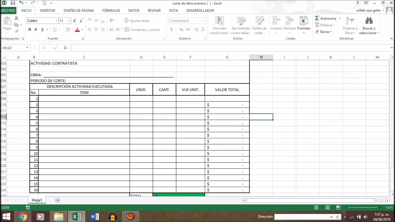 Formato corte de Obra - YouTube