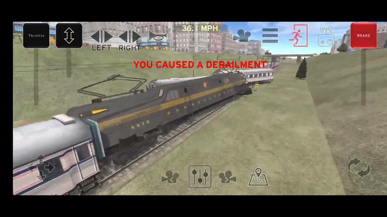 Switch Bridge Train Collision (again) - YouTube