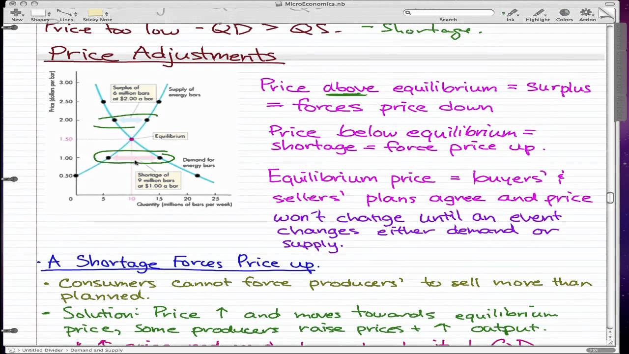Microeconomics - 36: Price Adjustments - YouTube
