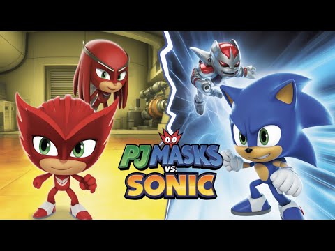 PJ Masks & Sonic: The Silent Speed Night | bedtime story🦔🌙