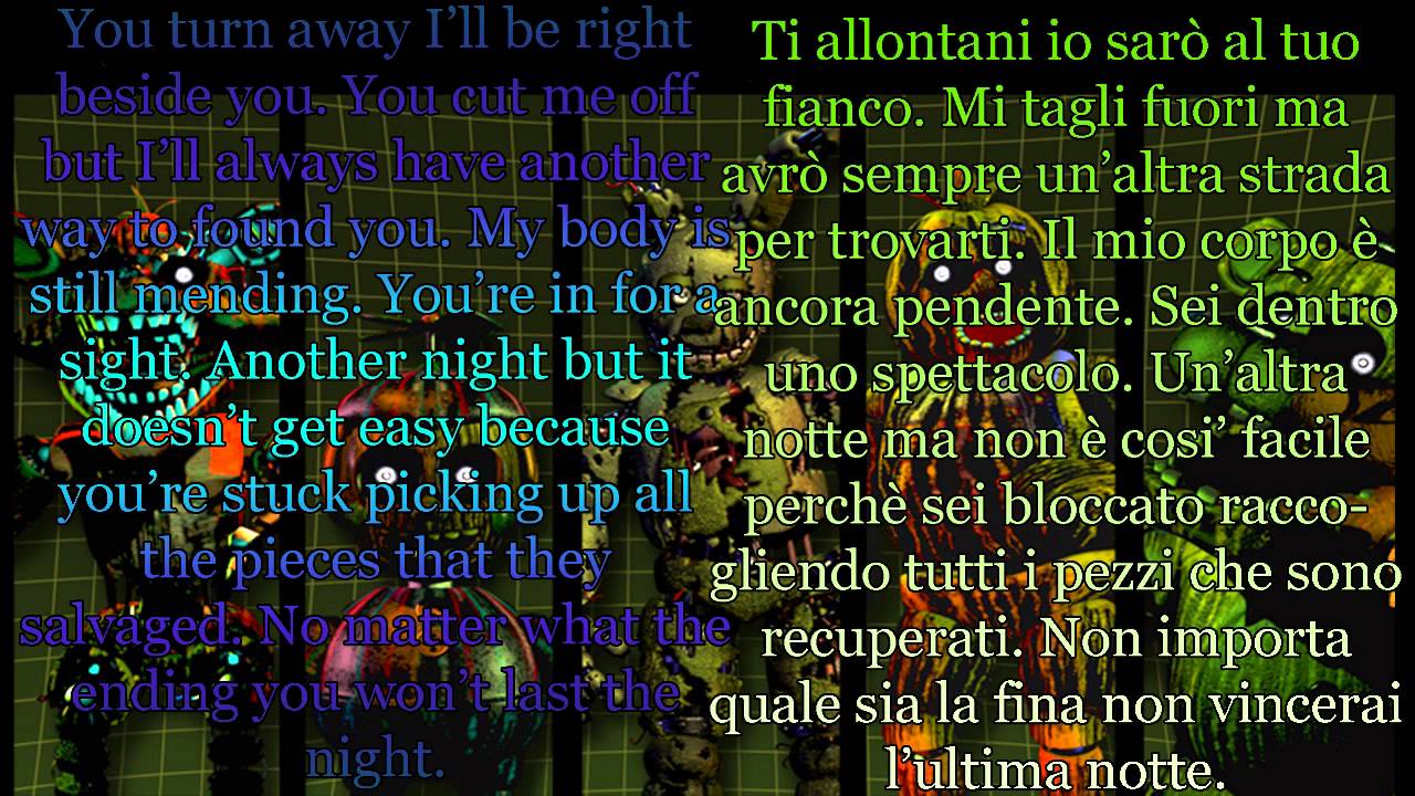 FNaF Song -Salvaged-Lyrics e traduzione - YouTube