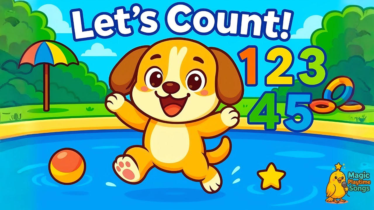 The Counting Jingle with Happy Dog – Let’s Count from 1 to 5! - YouTube