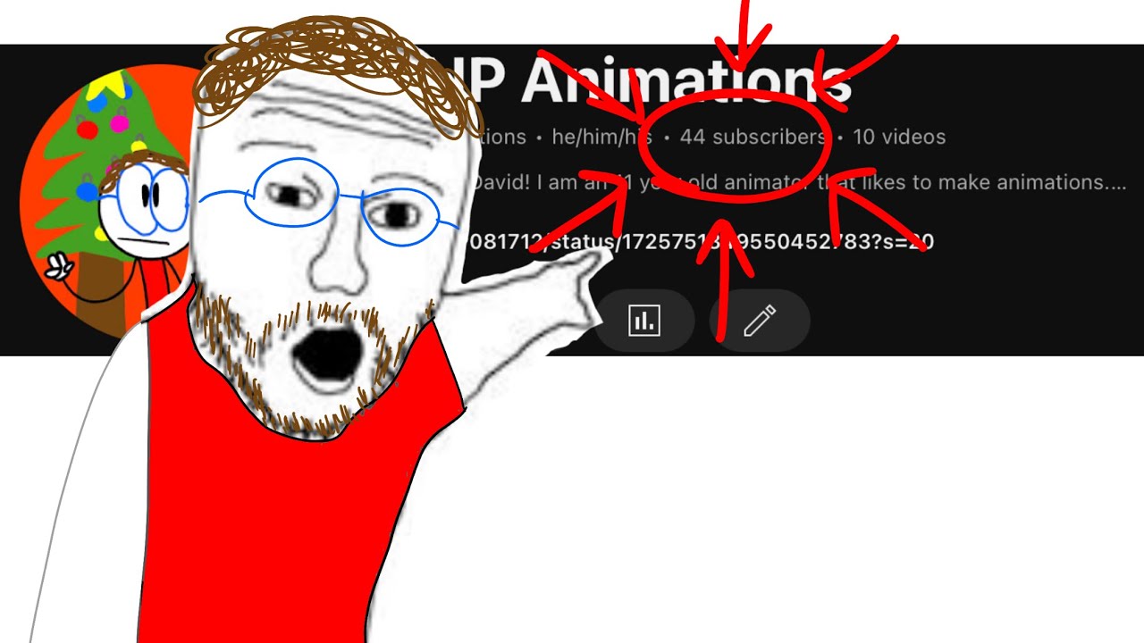 When sub counts go fast as a small Youtuber | Animation Meme - YouTube