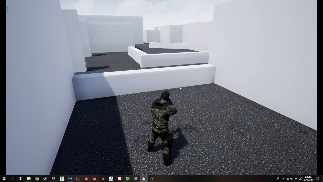 Unreal Game Project Test 001 - YouTube