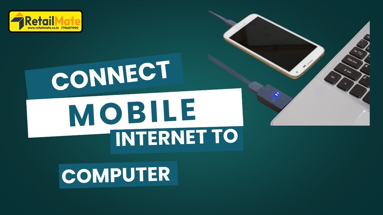 Connect Mobile internet to Computer, Desktop & Laptop. - YouTube