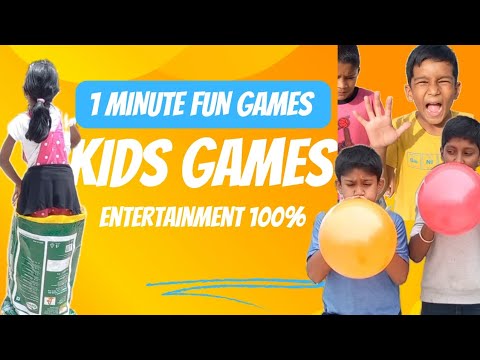 1 Minute FUN GAMES | Kitty Party Games for Kids | Kids Fun Games at ...