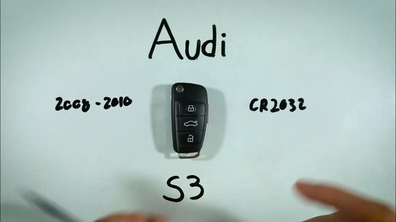 Audi S3 Key Fob Battery Replacement 2008 2010 Youtube