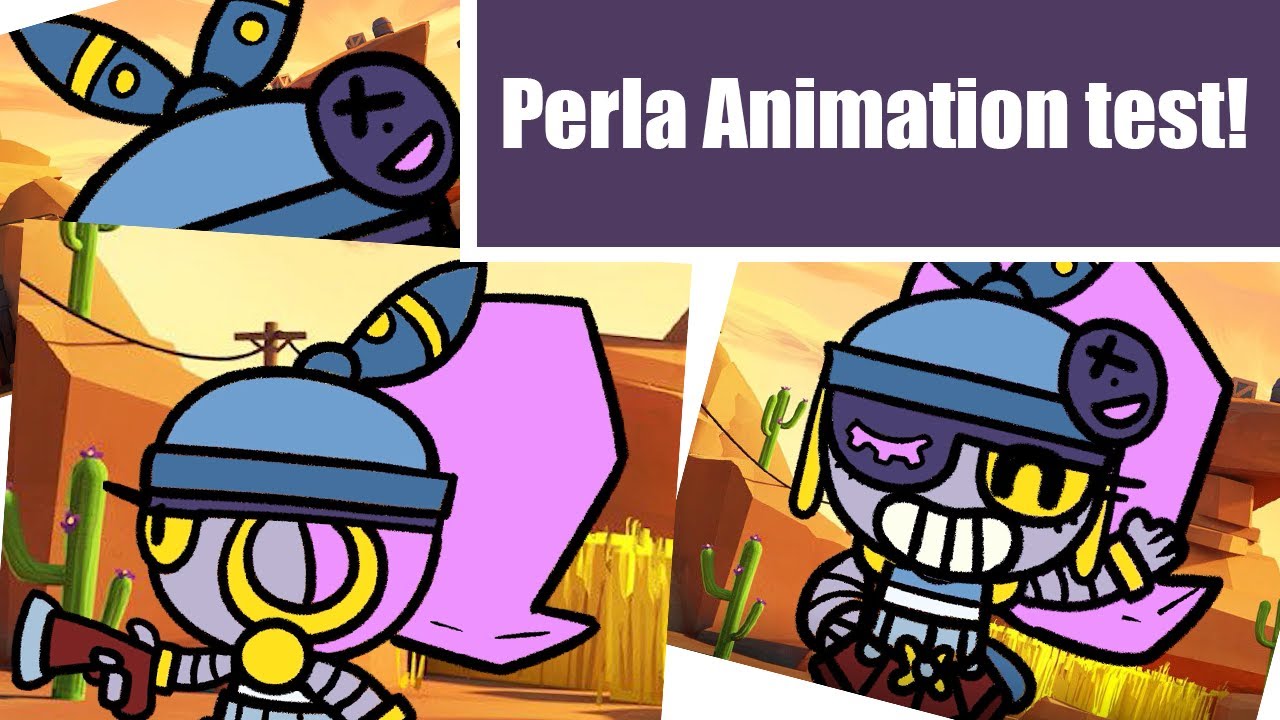 Brawl stars Animation test | Darryl x Penny fanchild Perla! - YouTube