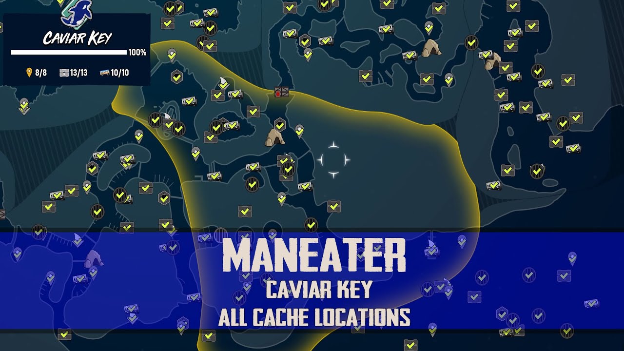 ManEater - Caviar Key - ALL Cache Locations - YouTube