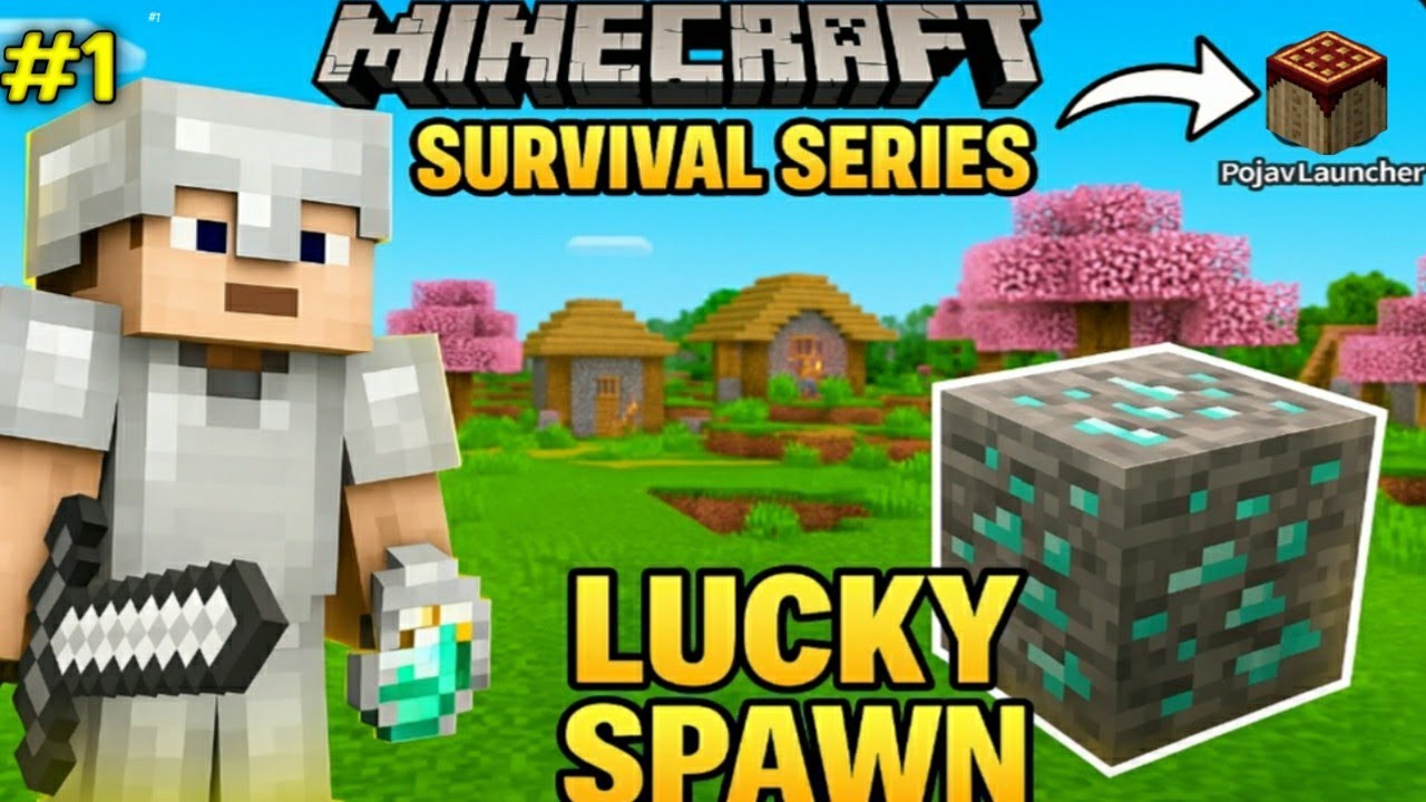 👉 "Lucky Spawn in Cherry Village 🌸 | Minecraft Survival Series Ep 1 (Hindi)" #minecraft - YouTube