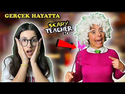 GERÇEK HAYATTA SCARY TEACHER DELİ ÖĞRETMEN MACERASI SİHİRLİ DEĞNEK #16 EYLÜL LAL