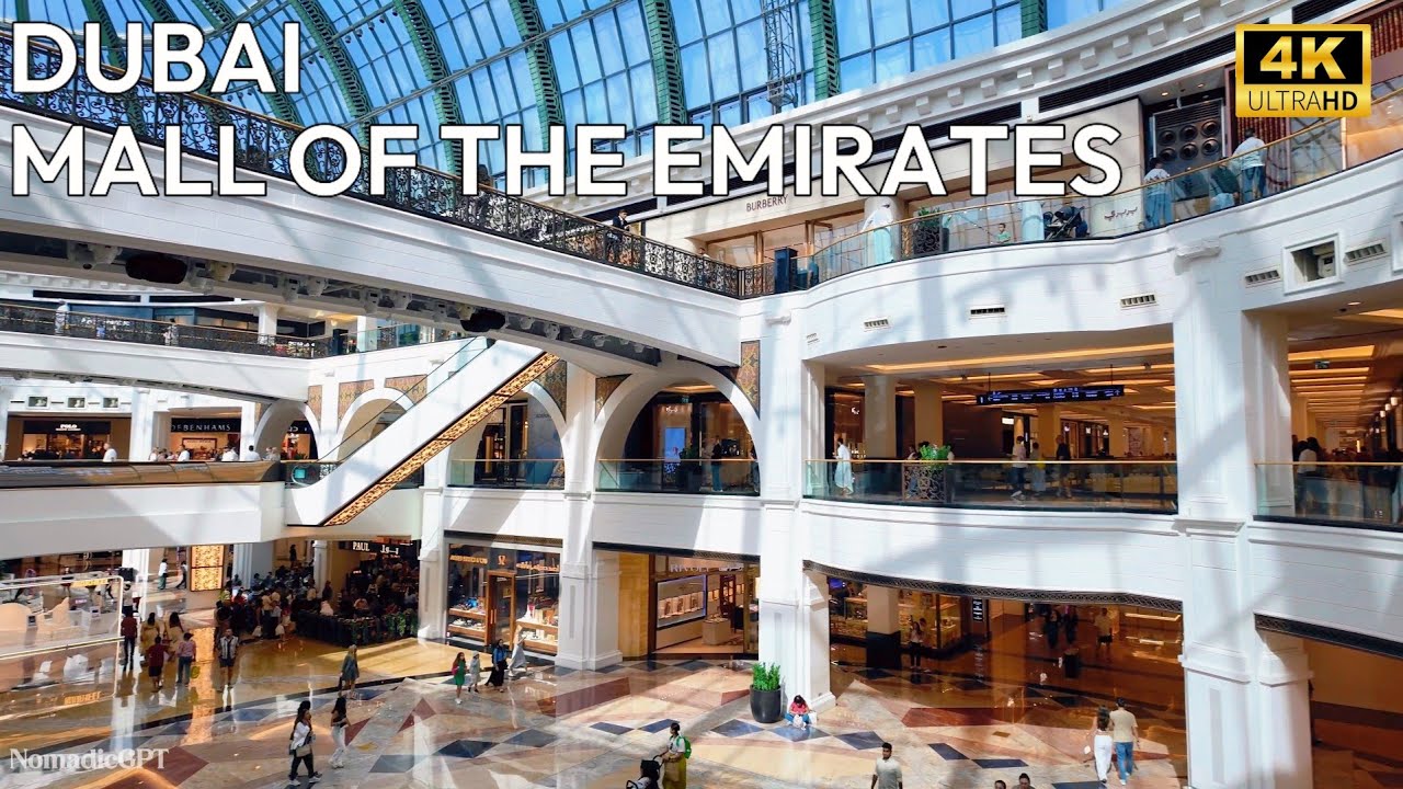 Dubai Mall of The Emirates in Autumn 2024 | Dubai Travel Guide 4K HDR ...