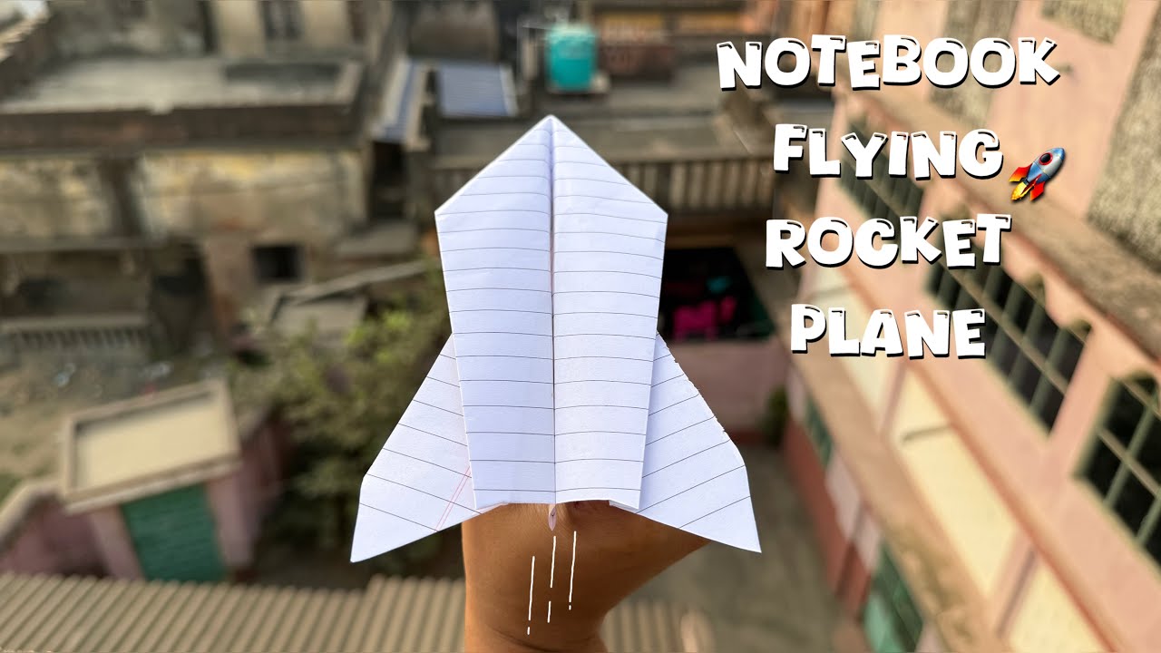 How To Make a Paper Plane Fly Like a Jet | Flying Paper Plane Like Jet ...