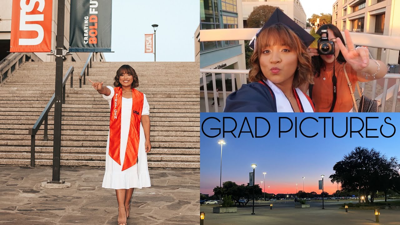 Grad photos at UTSA 🍾🎓: VLOGMAS DAY 5 & 6 🎄 - YouTube