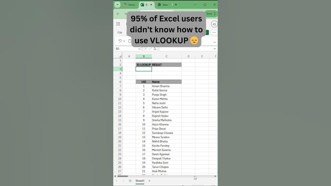 Master VLOOKUP in just few seconds – Quick Excel Tip! - YouTube