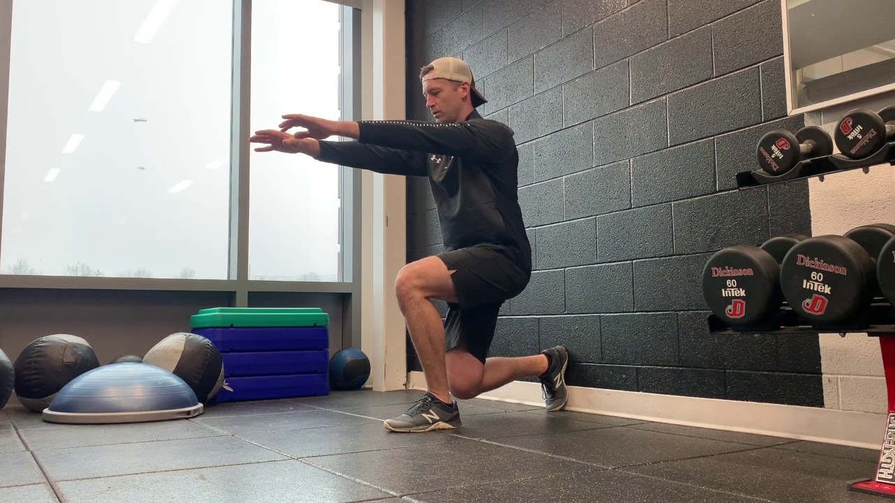 Wall Supported Split Squat ISO - YouTube