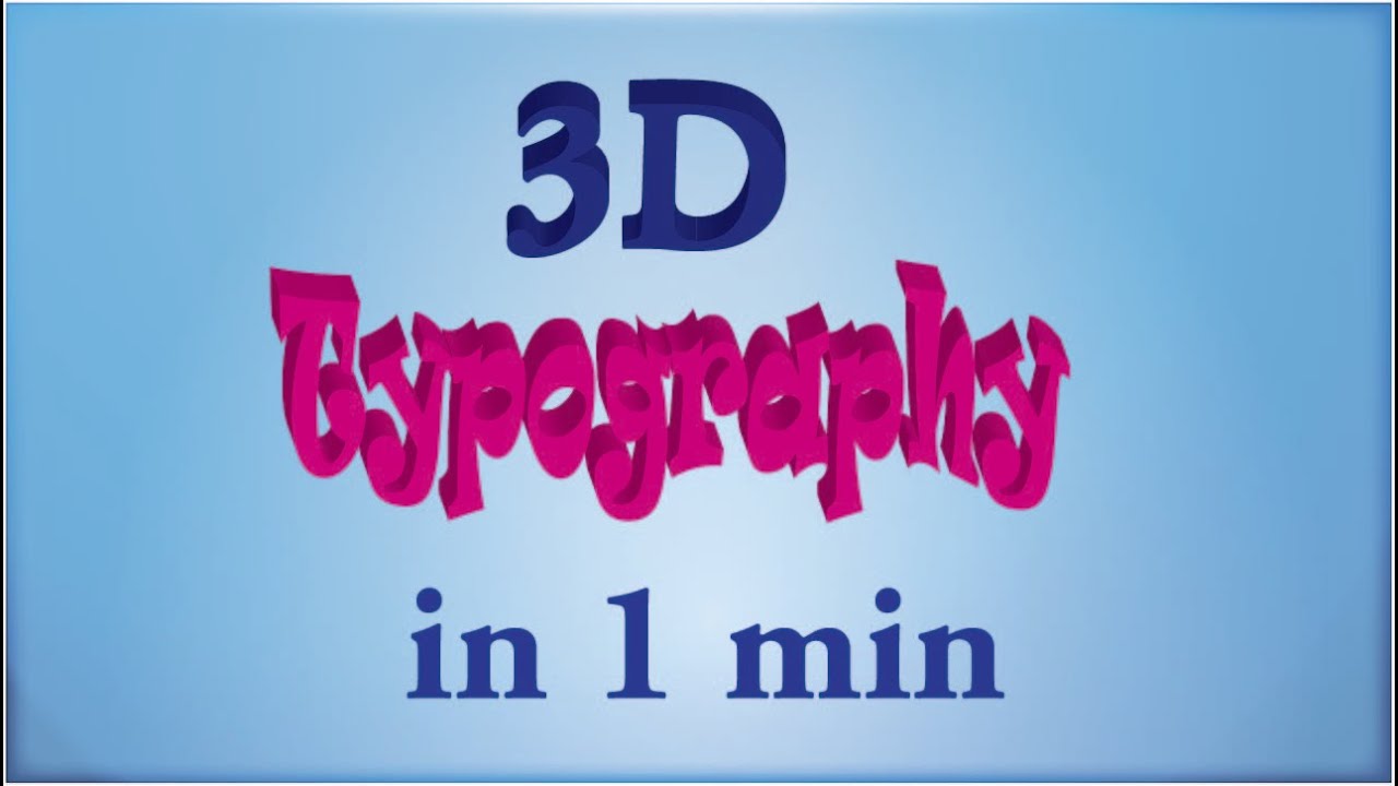 How To Create 3d Typography Typography 3d shorts short YouTube how-to-create-3d-typography-typography-3d-shorts-short-youtube