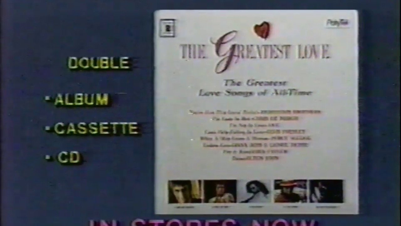 Greatest Love Songs of all time cd commercial 1989 - YouTube