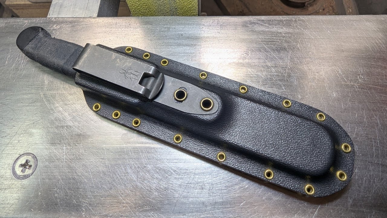 How to make an AMBIDEXTROUS kydex knife sheath! - YouTube