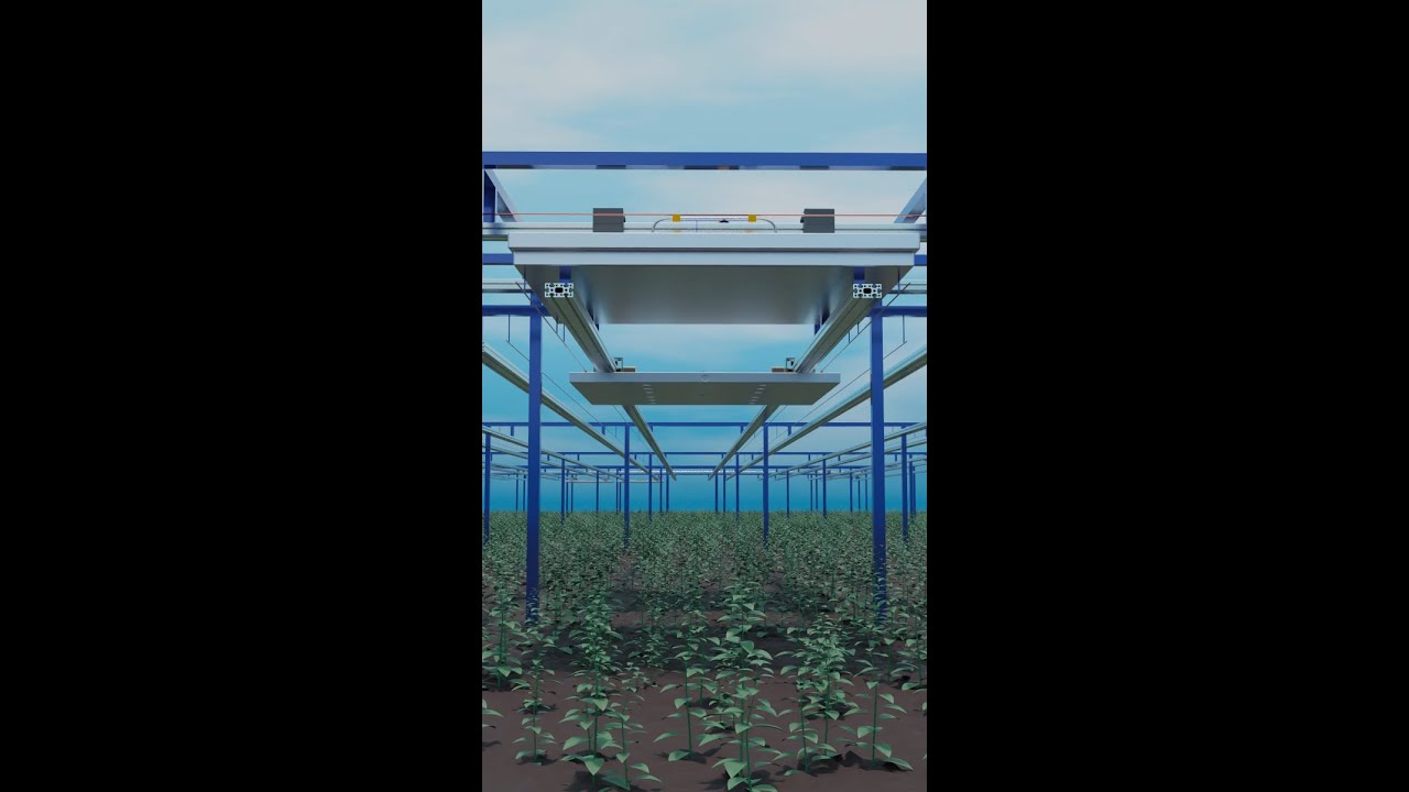 Farm robots - robotic platforms moving on rails - YouTube