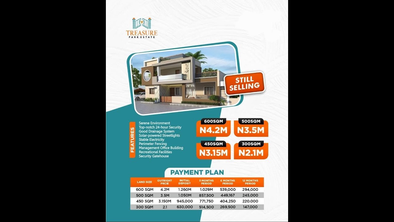 Treasure Park Estate Enugu Enugu State - YouTube