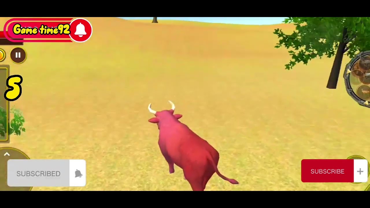 Angry Bull 🐂 simulator fight with other animals||🐄 Cow Bull 🐂 ...