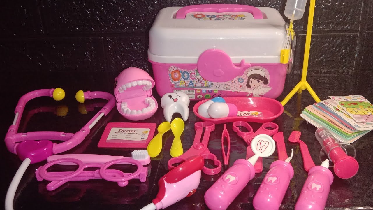 10:46 Minutes Satisfying with Pink Doctor Playset ASMR - YouTube