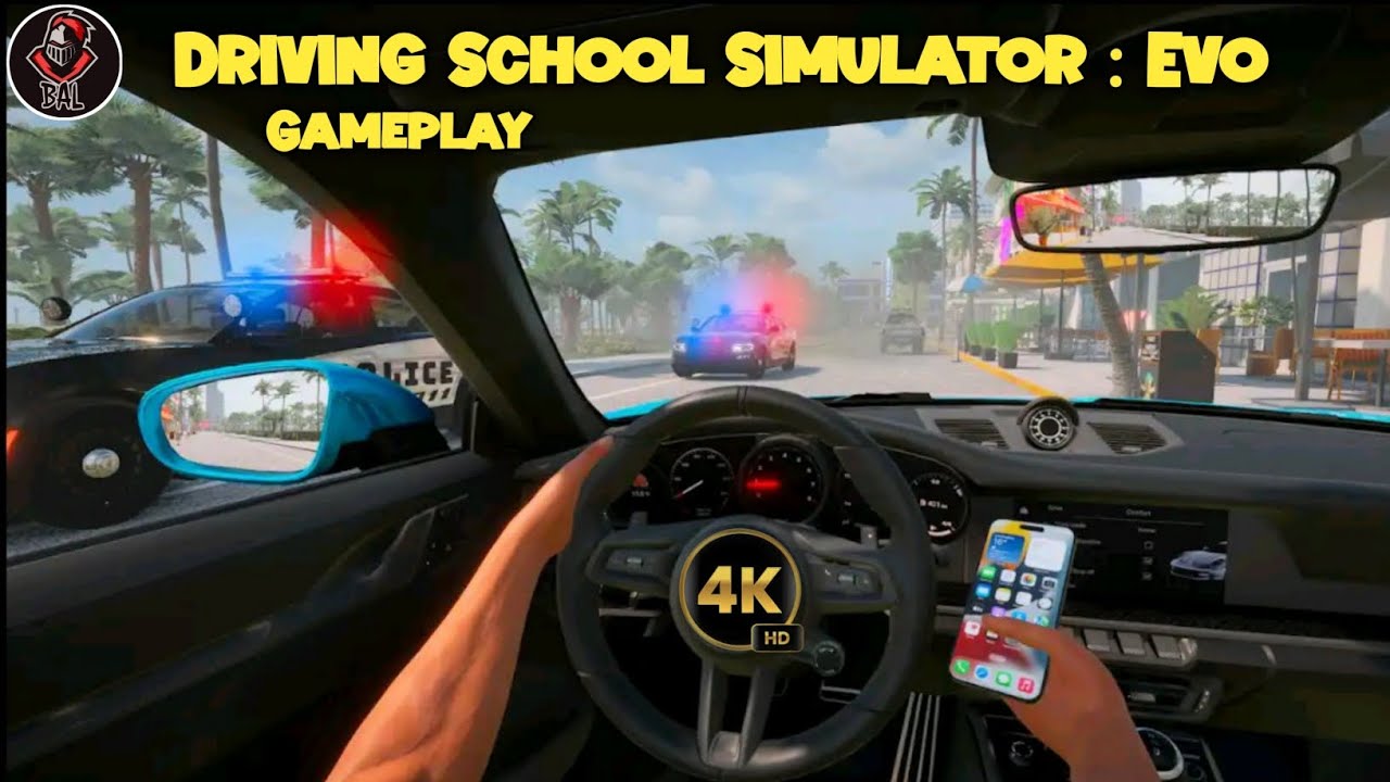 Driving School Simulator: Evo Mobile Gameplay 4K Video - Techno Bal ...
