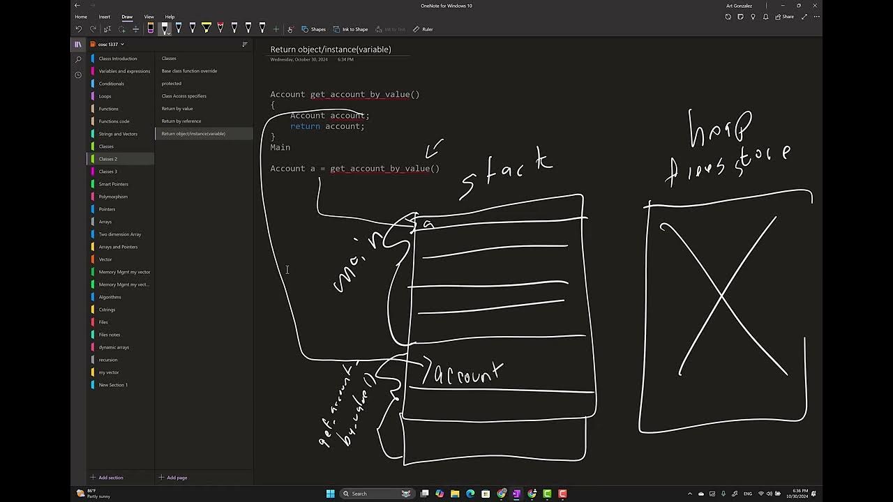 103024 COSC 1337 C++ object-oriented: return object/instance by value - YouTube