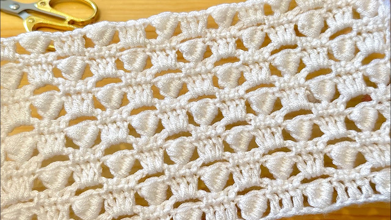 The Most Trendy Crochet stitch! I found a New interesting Crochet ...