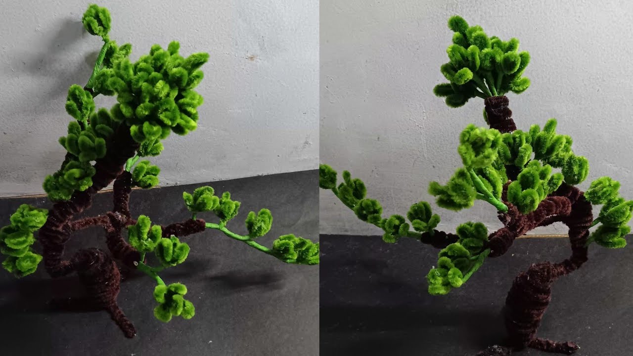 Diy How To Make Bonsai Using Pipe Cleaner Youtube 9678
