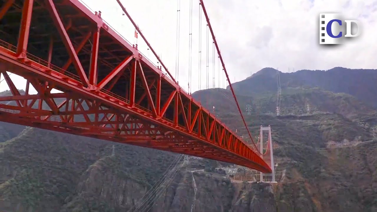 World's longest steel truss suspension bridge. Remarkable Construction ...