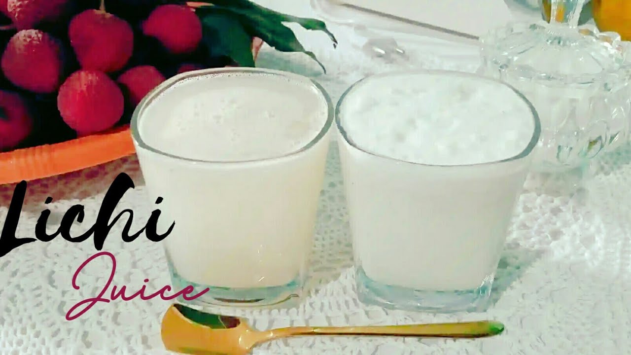 🥂🍒Lichi 2 Juice Recipe(লিচু ইয়ামি জুস)Lichi Milk Shake & juicy yummy ...