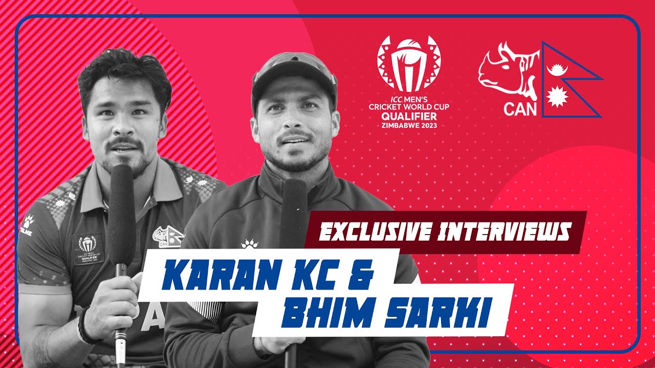 Exclusive Interviews: Karan Kc & Bhim Sarki on Nepal's Victory in ICC ...
