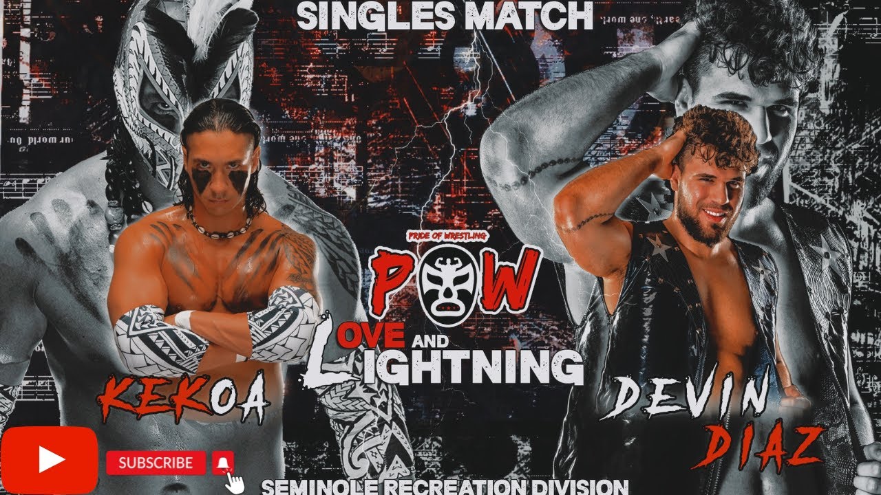 Dirty Devin Diaz vs Kekoa POW Full Blast Ep 26 Pride of Wrestling - YouTube