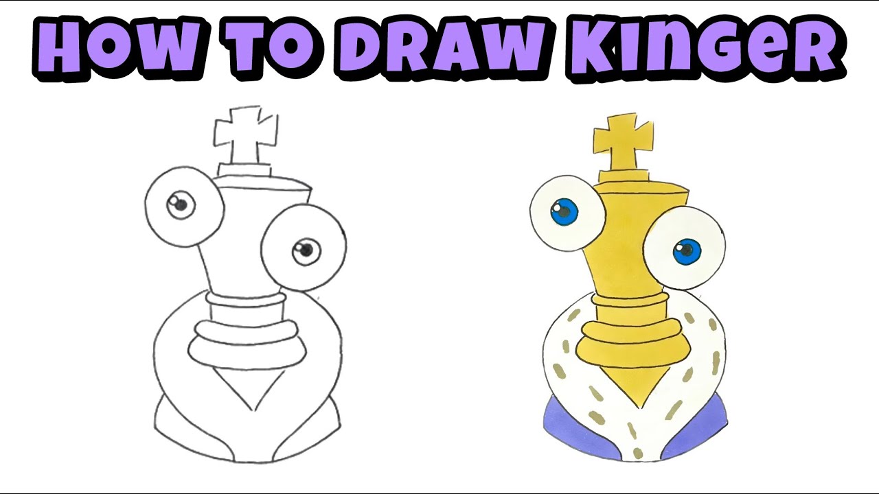 How to Draw Kinger from The Amazing Digital Circus – Easy Drawing ...