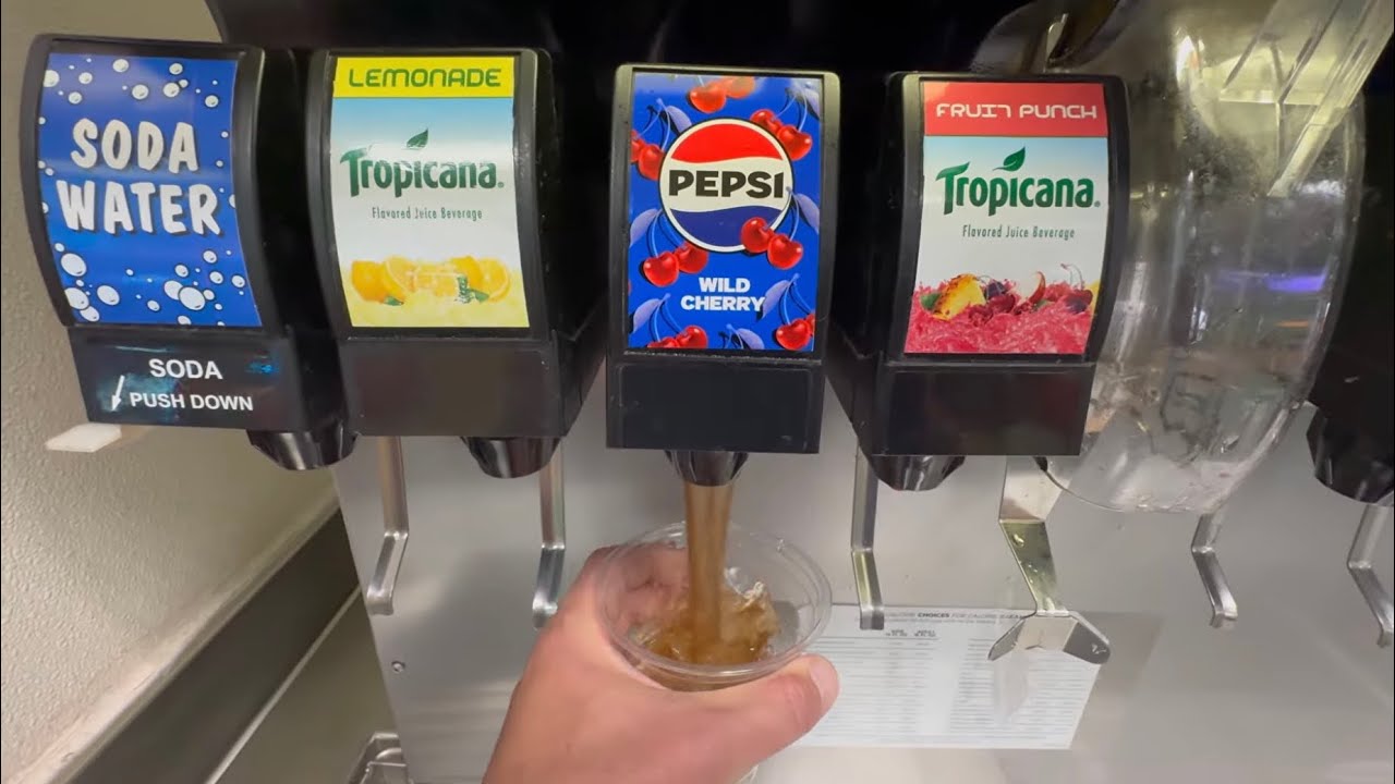 Getting Soda Drink Refills at Soda Fountains POV ASMR Coke Dr Pepper ...
