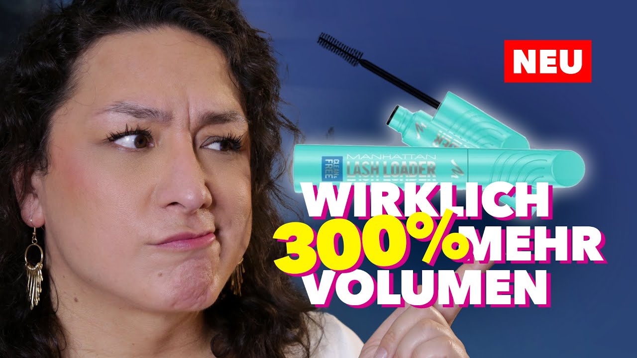 🔴 Unglaubliches VOLUMEN mit Pflanzenfasern??? Manhattan Mascara Lash ...