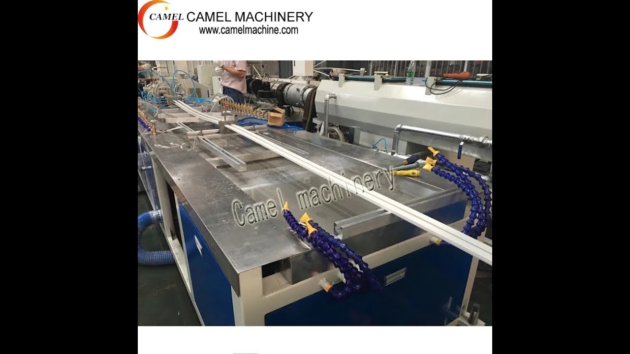 PVC CABLE Trunking production line - YouTube