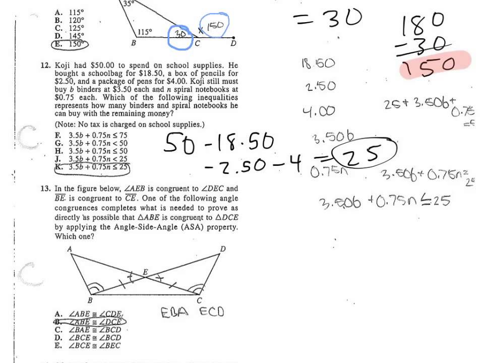 ACT 68C p4 #11-14 - YouTube