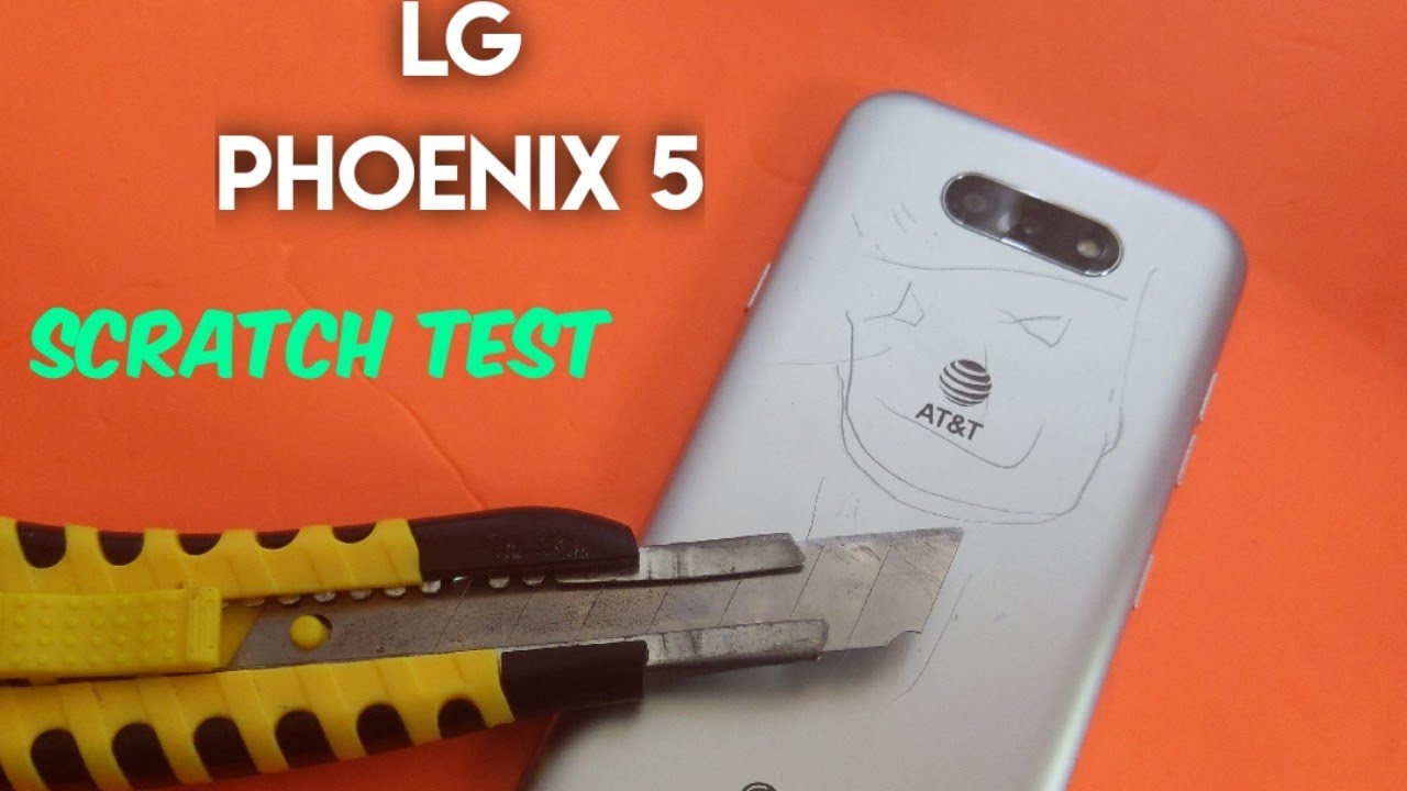 LG Phoenix 5 scratch test - YouTube