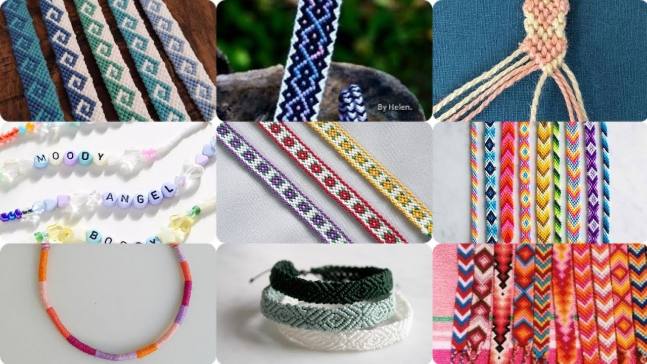 BFF knitted bracelets/stylish and cute - YouTube