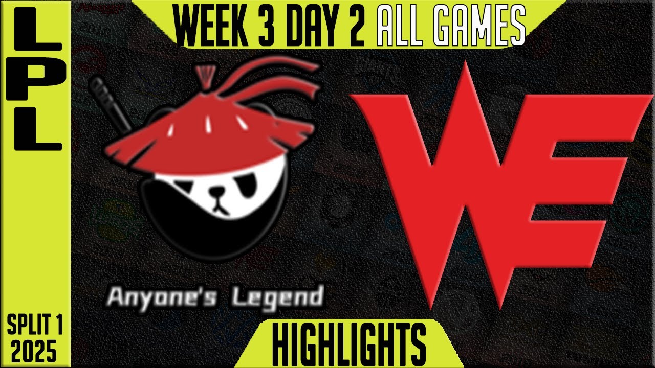 AL vs WE Highlights ALL GAMES | LPL Split 1 Groups 2025 W3D2 | Anyones Legend vs Team WE - YouTube