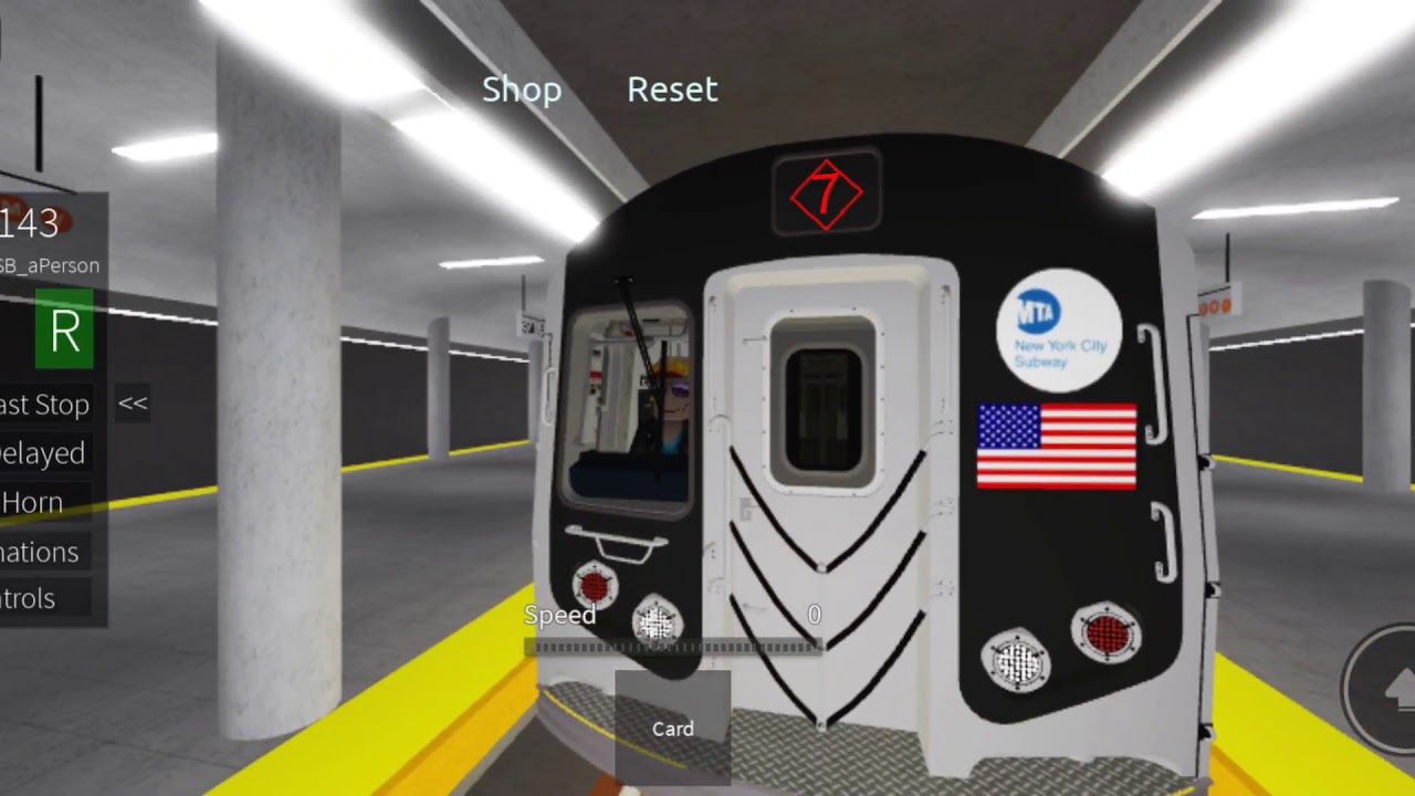 roblox: driving a r143 7 train and R62 M train - YouTube