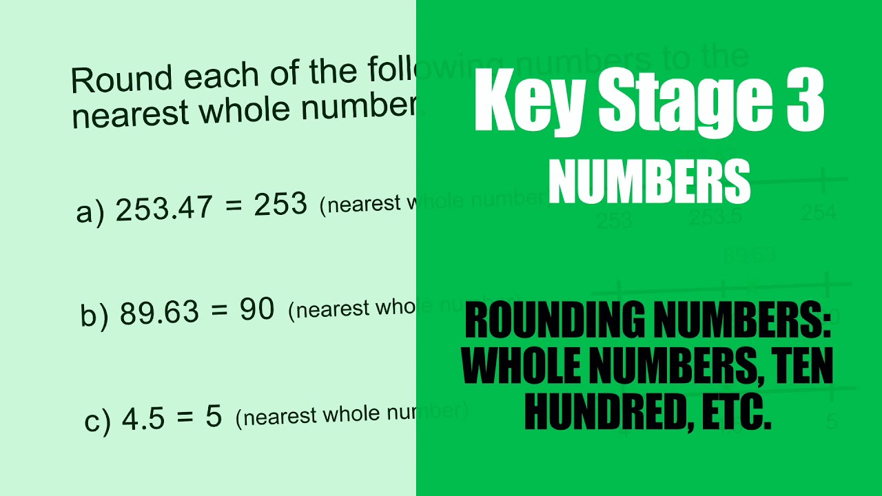 Key Stage 3 Maths: Rounding to the nearest whole number, ten, hundred ...